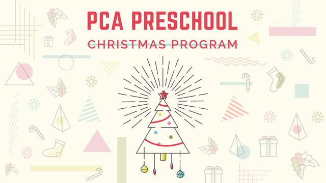 Preschool Christmas Programs | Palmetto Christian Academy